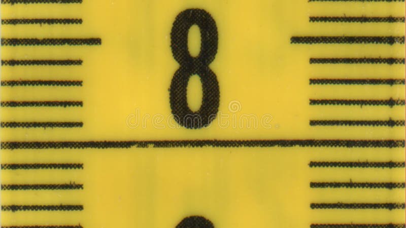 Animated Measuring Scale with Changing Readings on Black Background ...