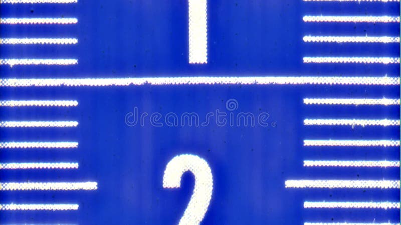 Animated Measuring Scale with Changing Readings on Black Background ...