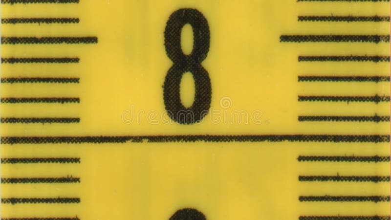 Animated Measuring Scale with Changing Readings on Black Background ...