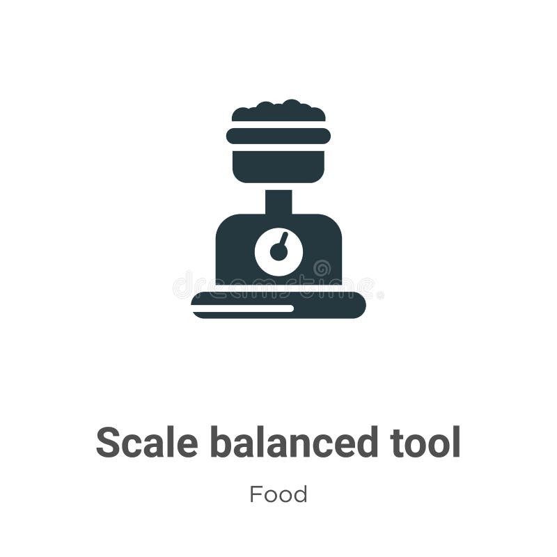 Scale Balanced Tool Vector Icon On White Background. Flat Vector Scale ...