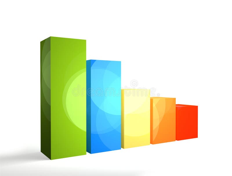 Scale Bar Chart Rendering Isolated Stock Illustration - Illustration of ...