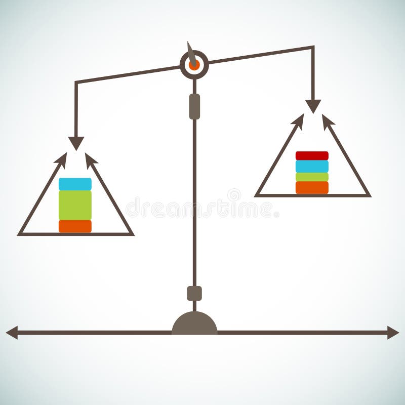 Scale Chart stock vector. Illustration of financial, arrow - 46518643