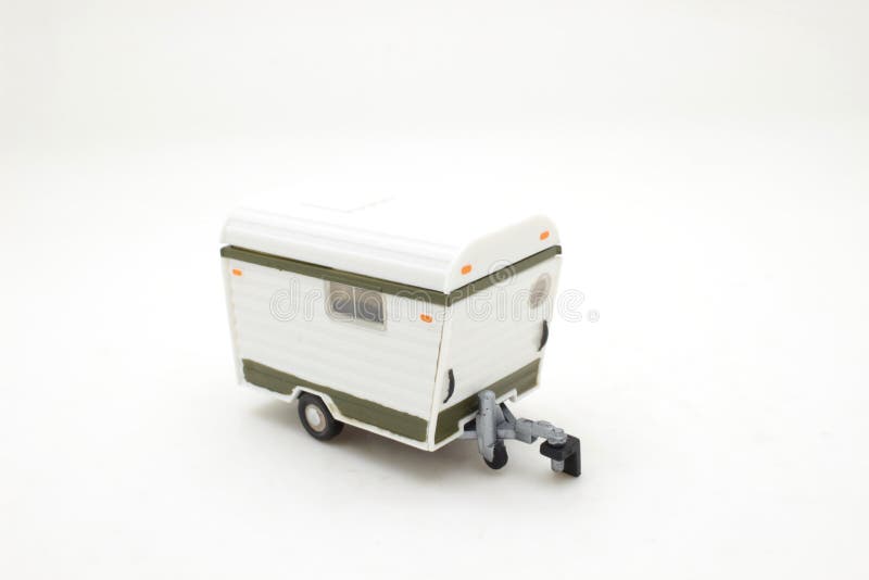 The Scale Figure of Caravan Car Model Stock Photo - Image of outdoors ...