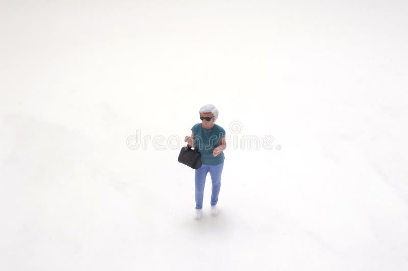 The Scale of Figure, the Elderly Figurine Stock Image - Image of adult ...