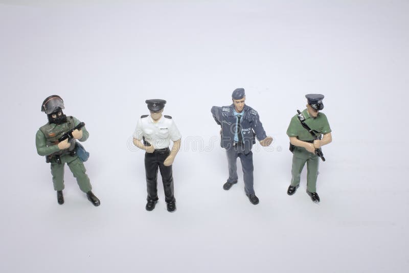 A Scale of Figure of Hk Police Stock Image - Image of policeman, simple ...