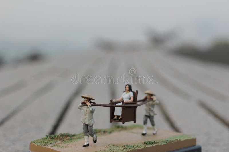 The Scale of Figure, Sedan Chair Figure Stock Photo - Image of souvenir ...