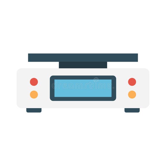 Scale flat vector icon stock vector. Illustration of domestic - 157478273