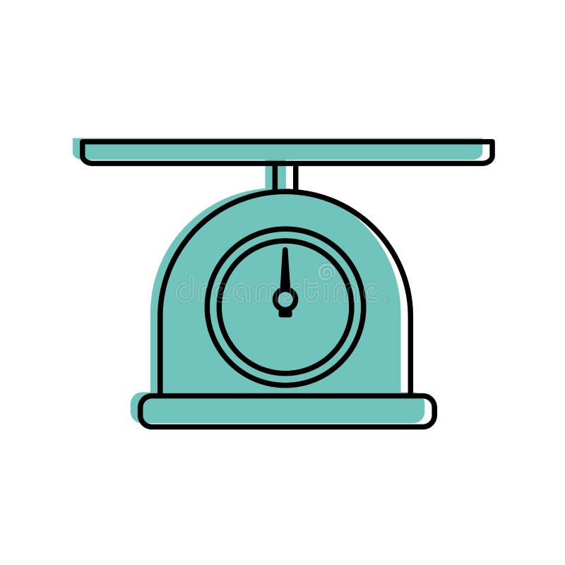 Scale gramer isolated icon stock vector. Illustration of equipment ...