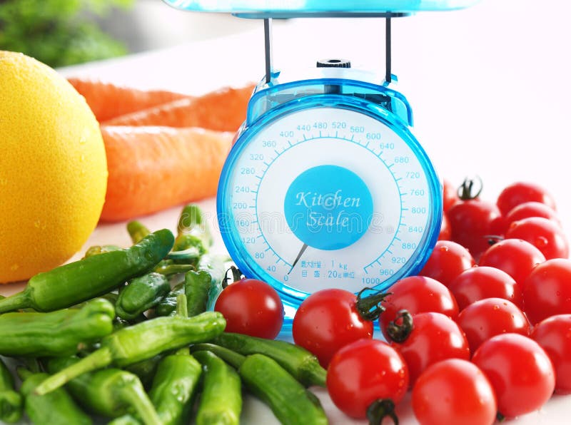 Scale for health stock photo. Image of dieting, carrot - 23287030