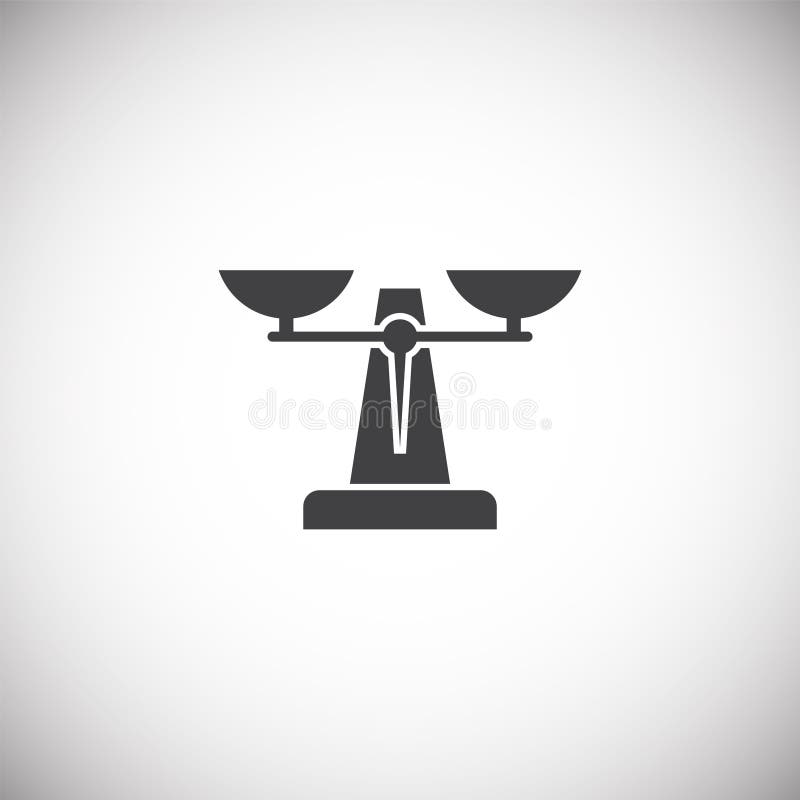 Scale Icon on Background for Graphic and Web Design. Simple ...