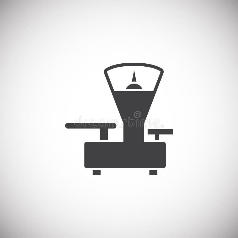 Scale Icon on Background for Graphic and Web Design. Simple ...