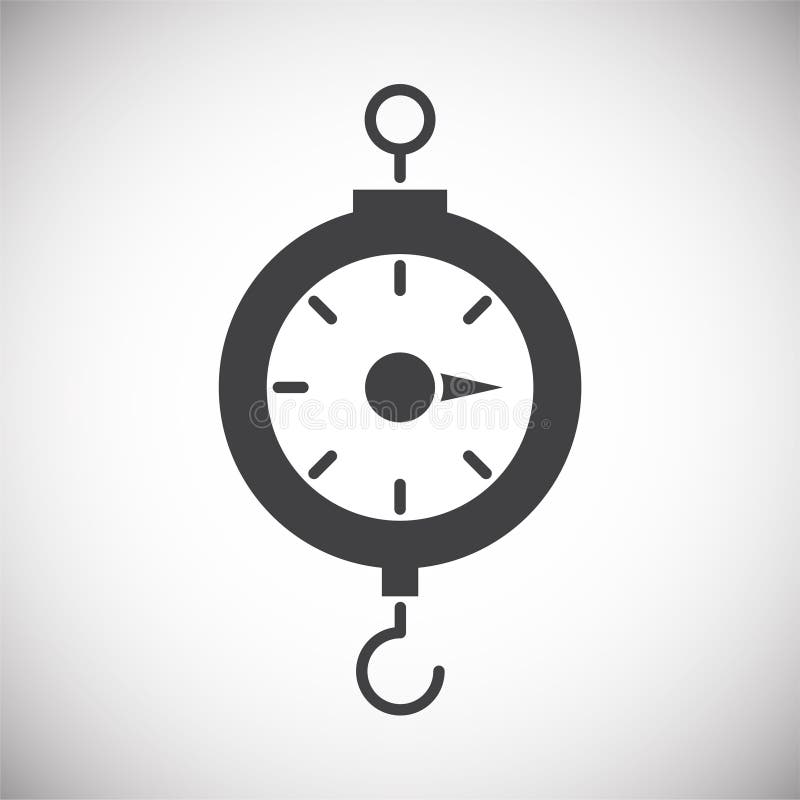 Scale Icon on Background for Graphic and Web Design. Simple ...