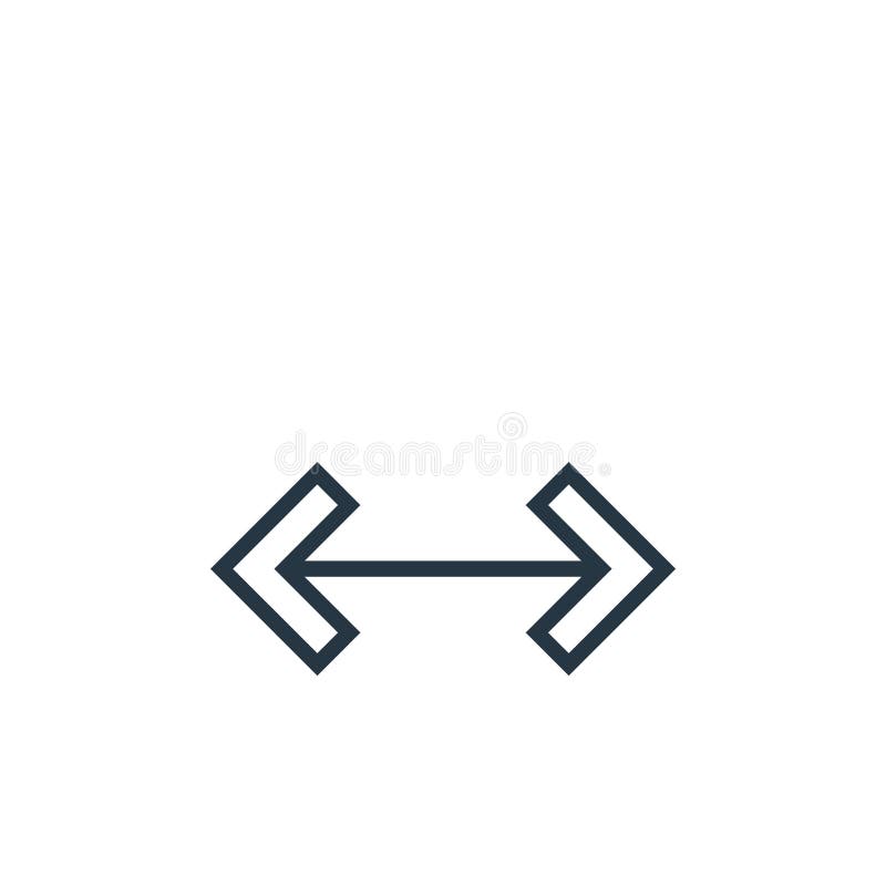 Scale Icon Vector from Arrows Concept. Thin Line Illustration of Scale ...