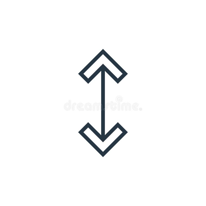 Scale Icon Vector from Arrows Concept. Thin Line Illustration of Scale ...
