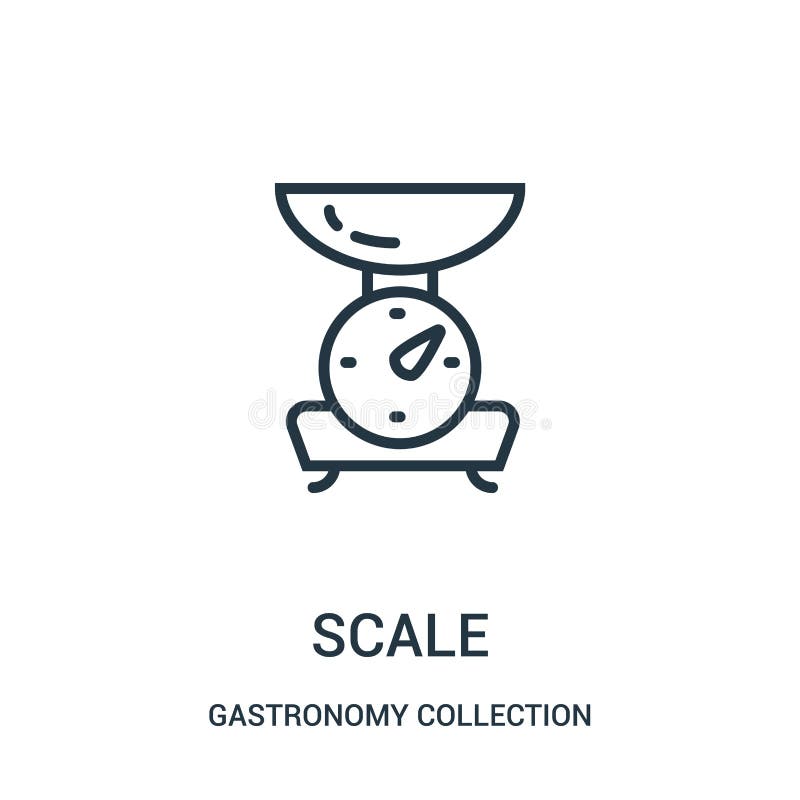 Scale Icon Vector from Happiness Collection. Thin Line Scale Outline ...