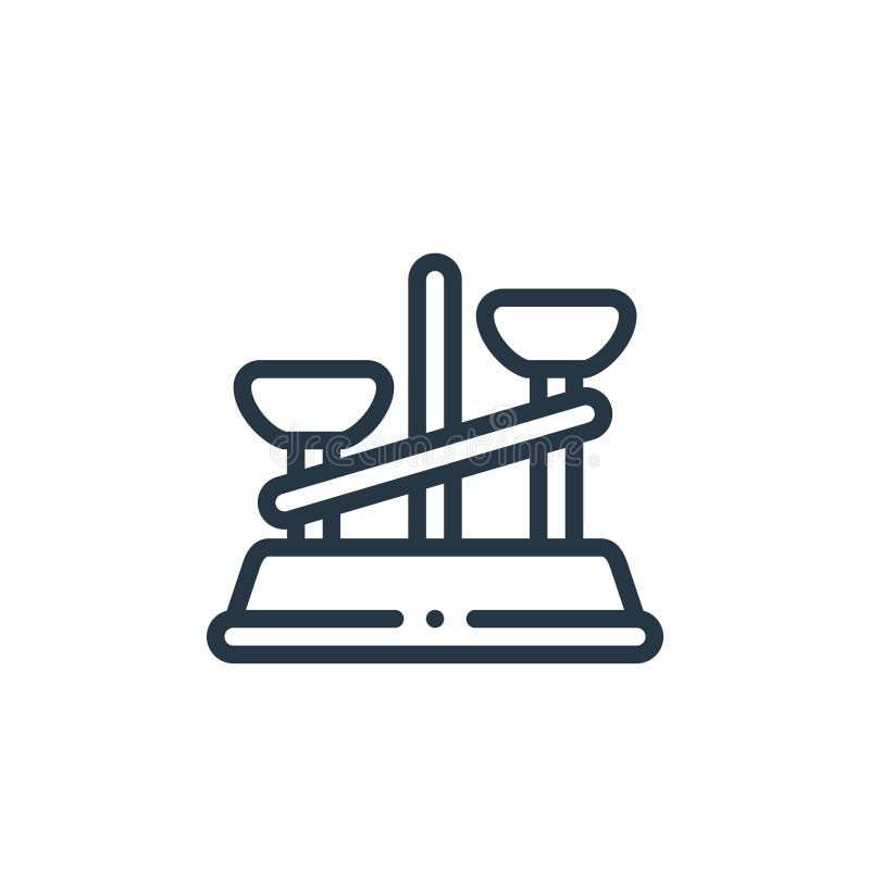 Scale Icon Vector from Laboratory Concept. Thin Line Illustration of ...