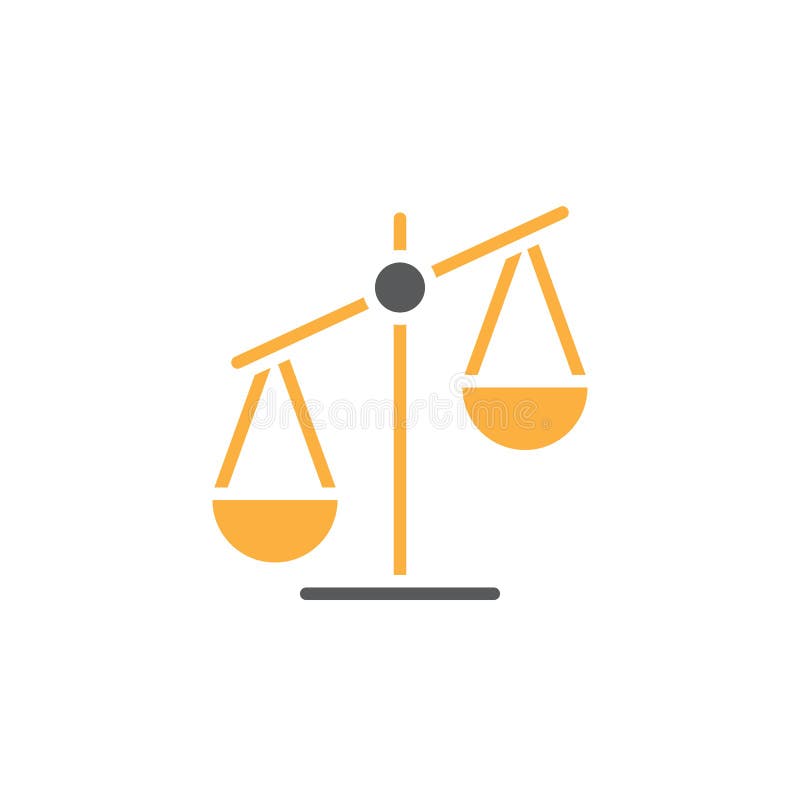 Libra, Scale Icon Vector, Filled Flat Sign Stock Vector - Illustration ...