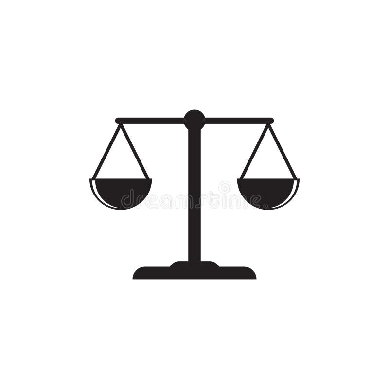 Scale Icon Vector Logo Template Illustration Stock Vector ...