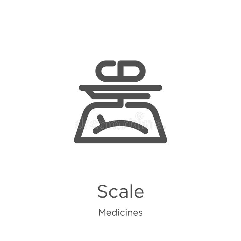 Scale Icon Vector from Business Collection. Thin Line Scale Outline ...