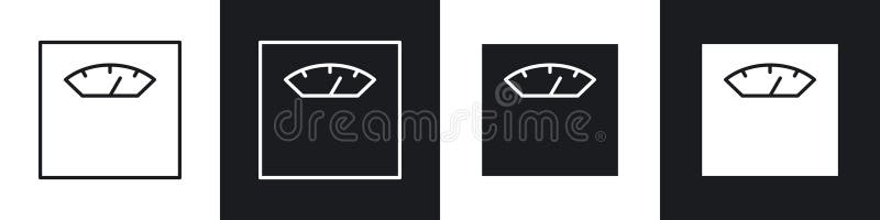 Scale icon stock vector. Illustration of weight, white - 341326846