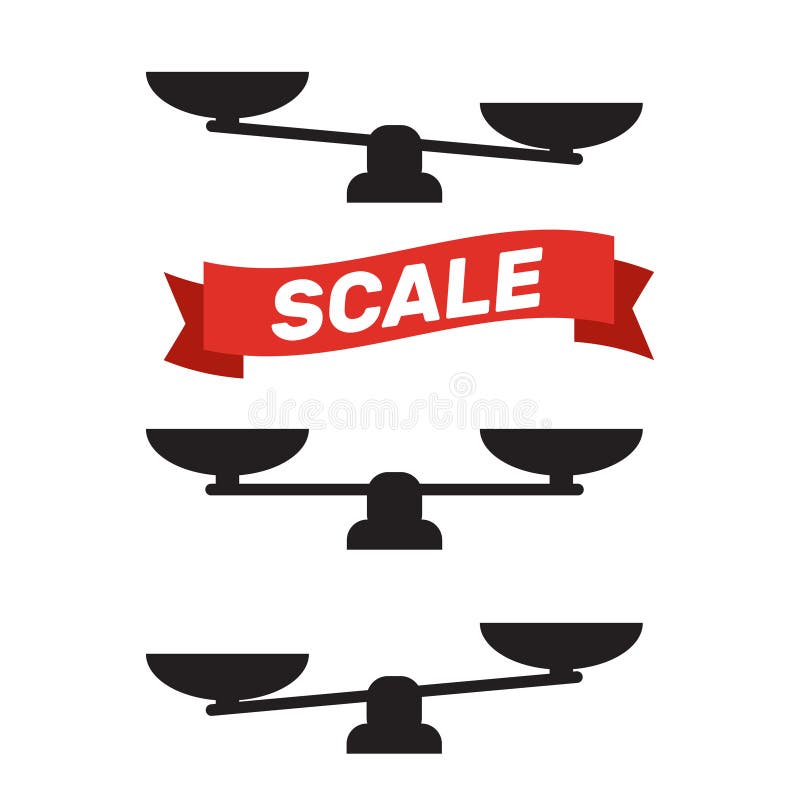 Scale Icon Vector. Scale Vector Sign Isolated Stock Illustration ...