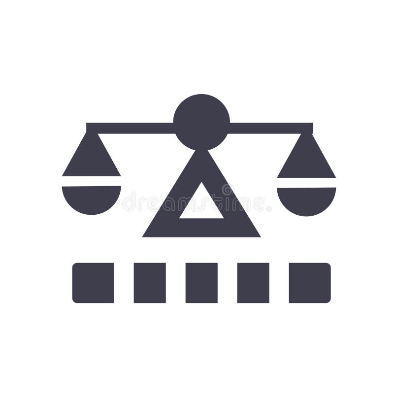 Weighing Icon Vector Sign and Symbol Isolated on White Background ...