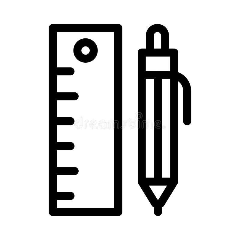 Scale Vector Thin Line Icon Stock Illustration - Illustration of design ...