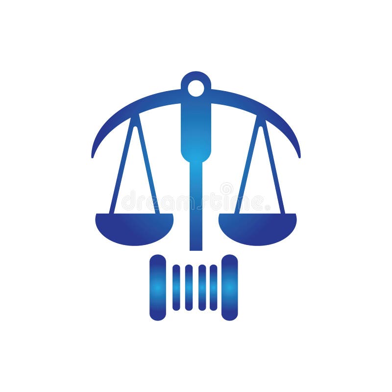 Scale Illustration Logo Vector Stock Vector - Illustration of jury ...