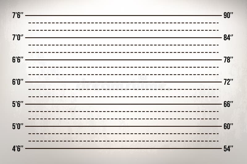 Scale in Inches on a Gray Wall. Ruler for Identification by Height ...