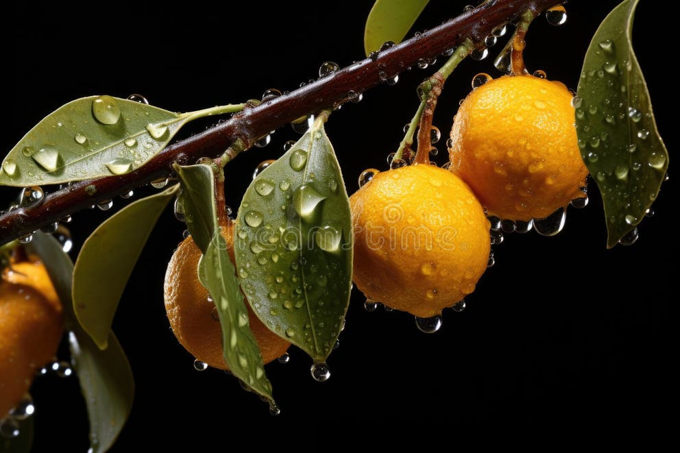 Scale Insects on a Citrus Tree Branch Stock Photo - Image of damaging ...