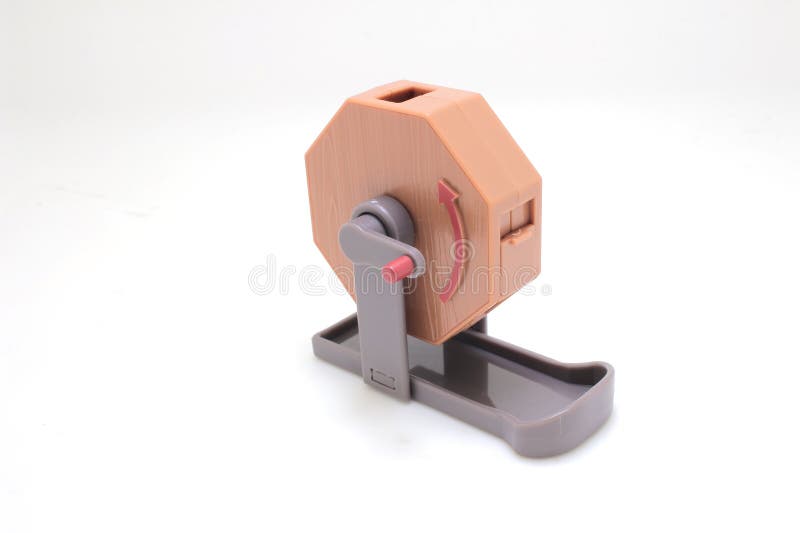 A Scale of Lottery Machine, Wooden Raffle Drum Stock Image - Image of ...