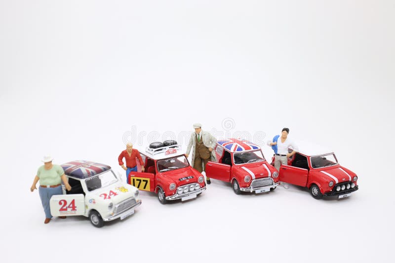 The Scale of Mini Cooper with Figure Editorial Photography - Image of ...
