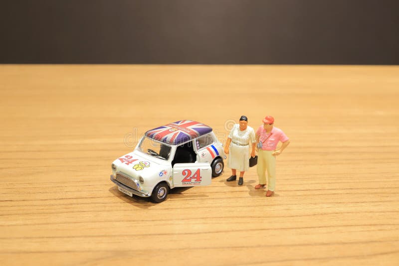 The Scale of Mini Cooper with Figure Editorial Photo - Image of little ...