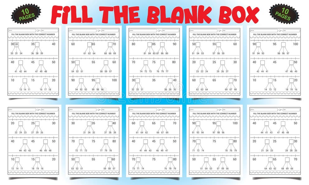 Scale Missing Number Worksheet for Children Stock Vector - Illustration ...