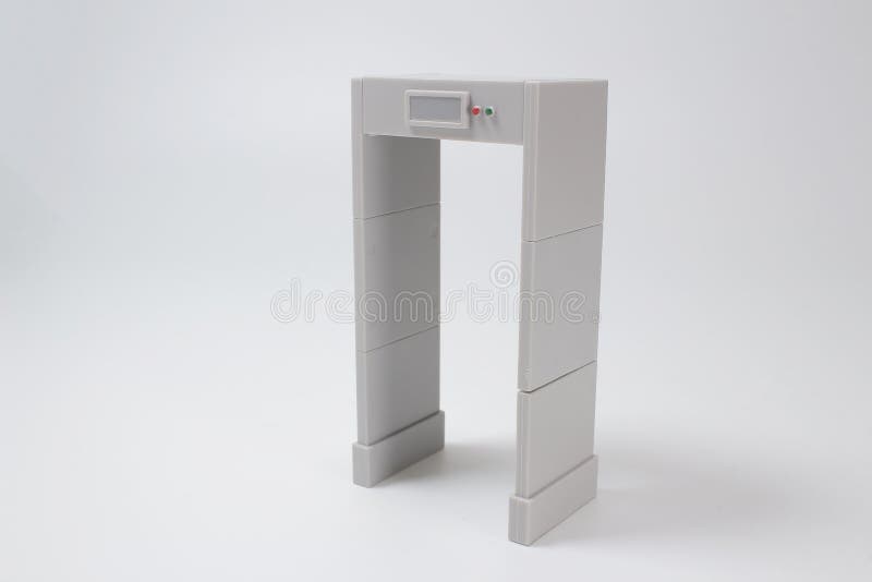 A Scale of Model , the Entrance with Security Gate Stock Photo - Image ...