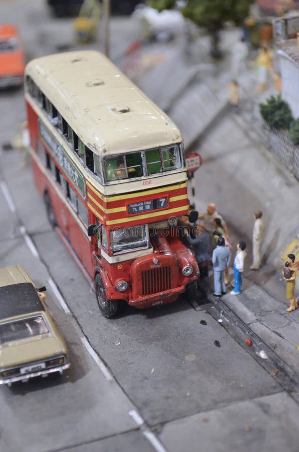 Scale Model and Figure , the City Life Stock Image - Image of scale ...