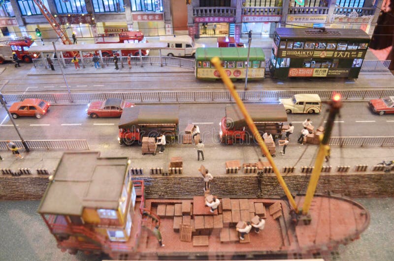 Scale Model and Figure , the City Life Editorial Stock Photo - Image of ...