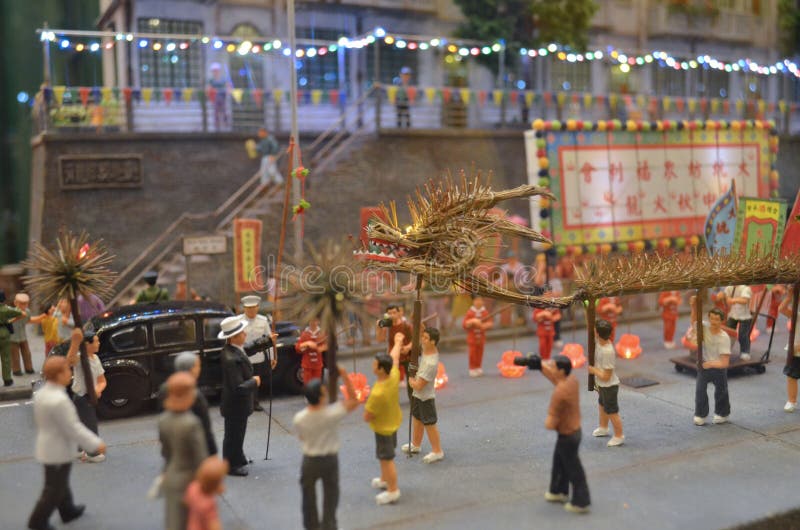 Scale Model and Figure , the City Life Editorial Stock Photo - Image of ...