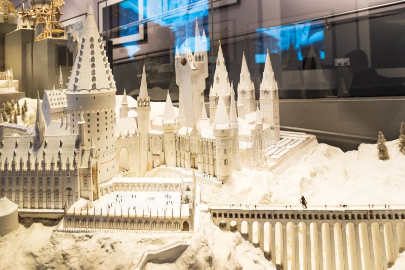 A Scale Model of Hogwarts the Warner Brothers Studio Editorial Image ...