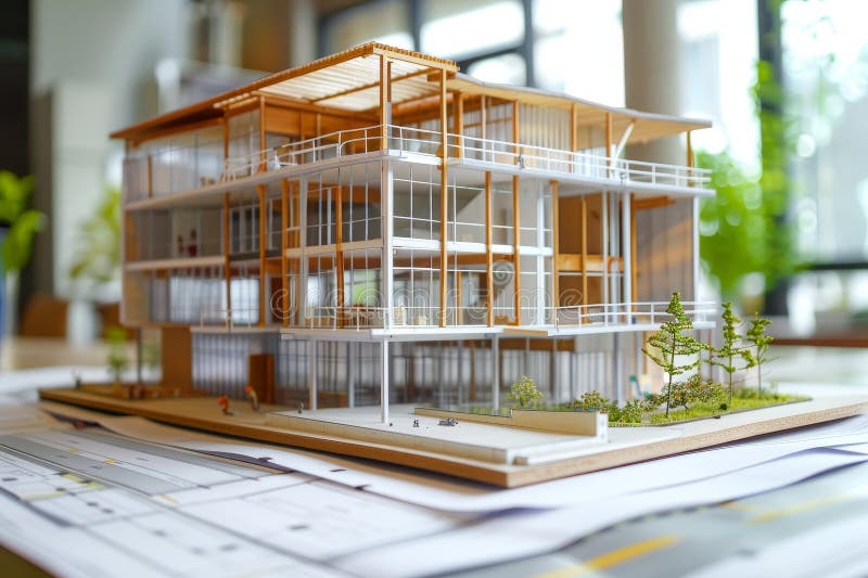 A Scale Model of a House is Positioned on a Table, Showcasing ...