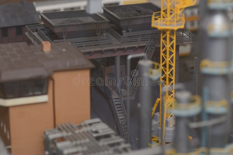 Scale Model of an Industrial Scene Captures an Urban Industrial ...