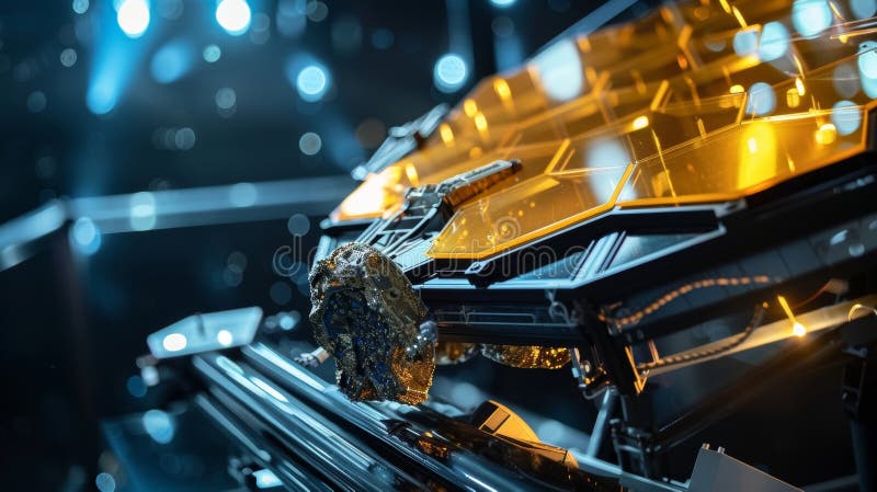 A Scale Model of the James Webb Space Telescope Highlighting Its ...