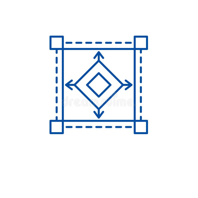 Scale Model Line Icon Concept. Scale Model Flat Vector Symbol, Sign ...