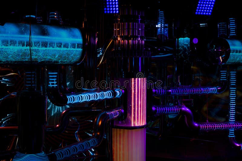 Model of a nuclear reactor stock photo. Image of overload - 298479460