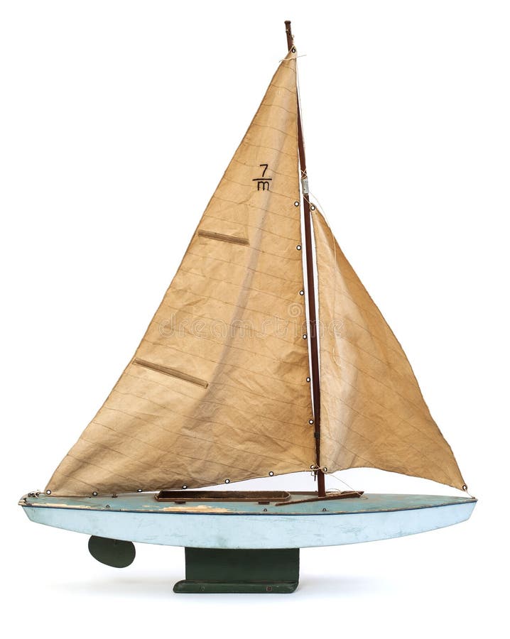 Scale model of sailboat stock image. Image of transportation - 95742821