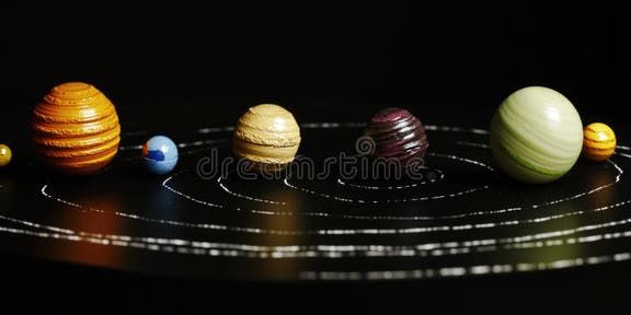 A Scale Model of the Solar System Featuring 8 Planets and Their ...