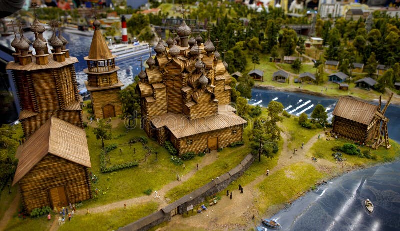 Scale Model, Village, Estate, Grass Stock Photo - Image of grass ...