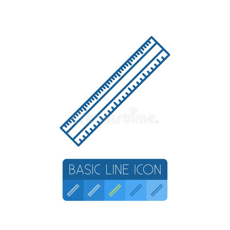 Scale Outline. Length Vector Element Can Be Used for Length, Ruler ...