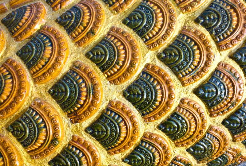 Scale Patterns of Naga Statue Stock Photo - Image of buddhist ...