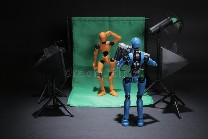A Scale of Photography Studio with Model Stock Photo - Image of border ...